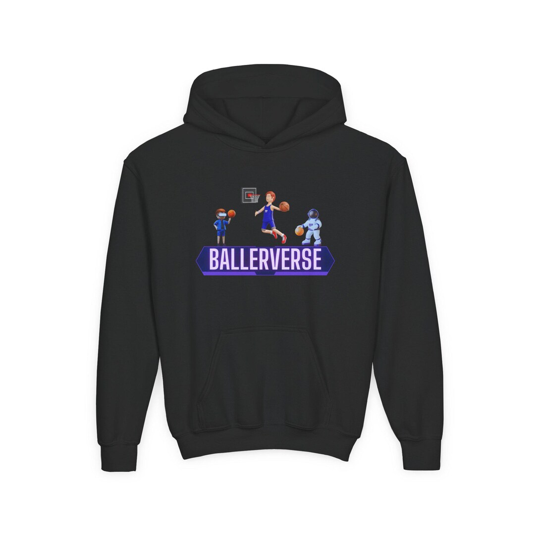 Basketball Ballerverse Boys & Girls Kids Hoodie, 3D Metaverse ...