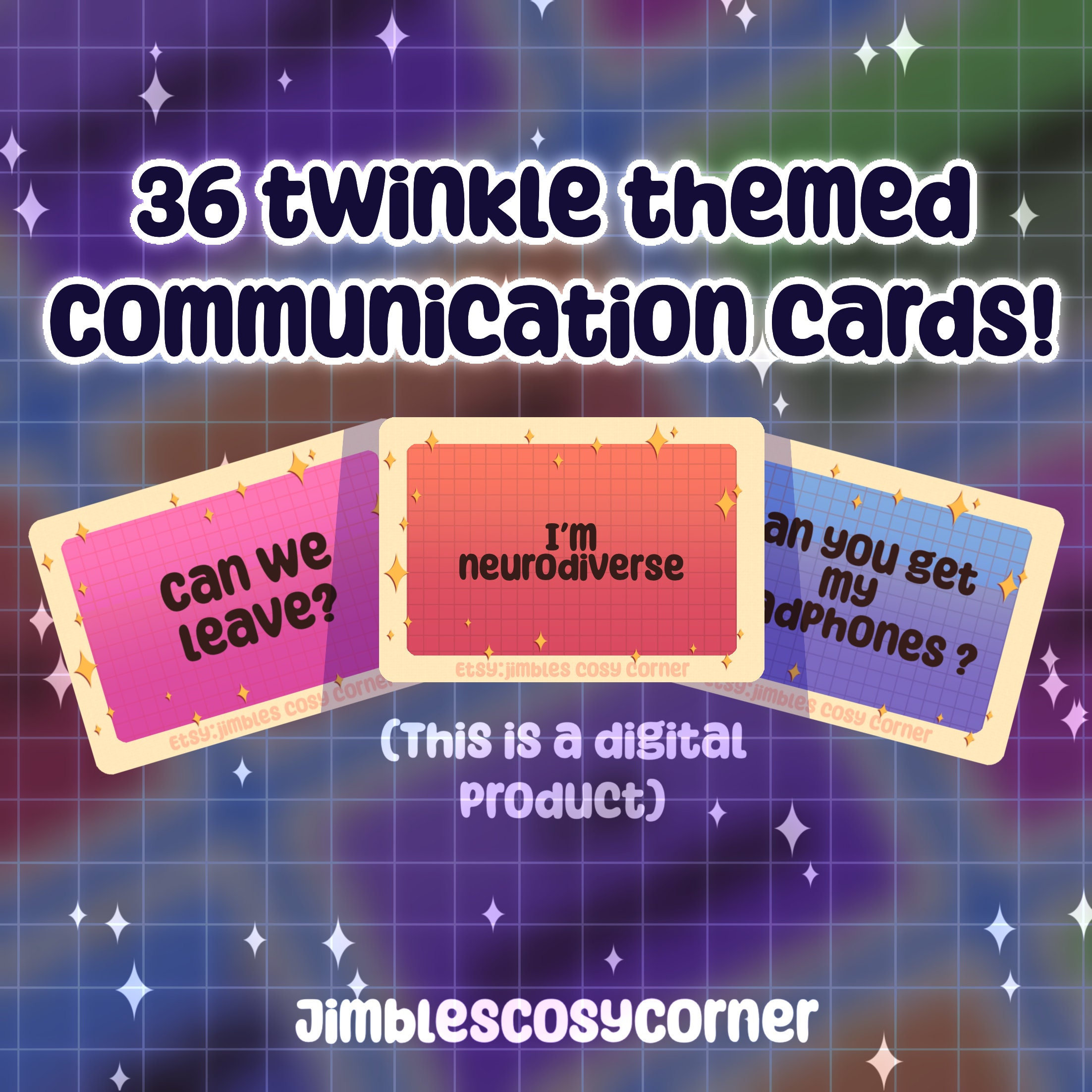 Printable Twinkle Communication Cards for Neurodivergent or Nonverbal ...