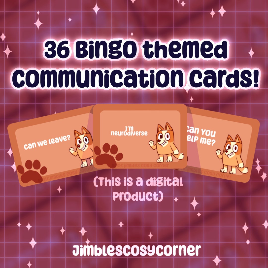Bingo Themed Printable Communication Cards for Non-verbal and ...