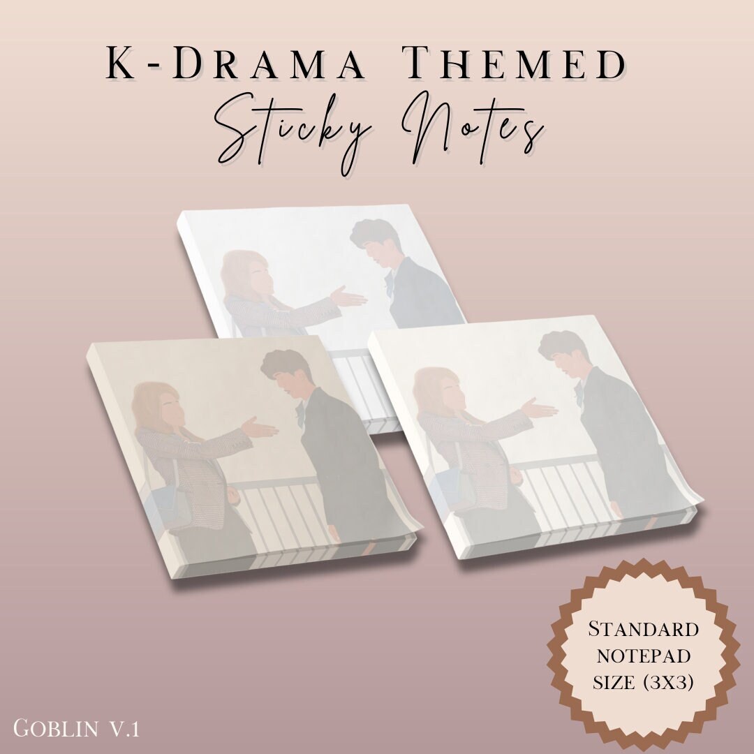 Goblin Post-it® Note Pads / Aesthetic Note Pads Sticky Notes K-drama C ...