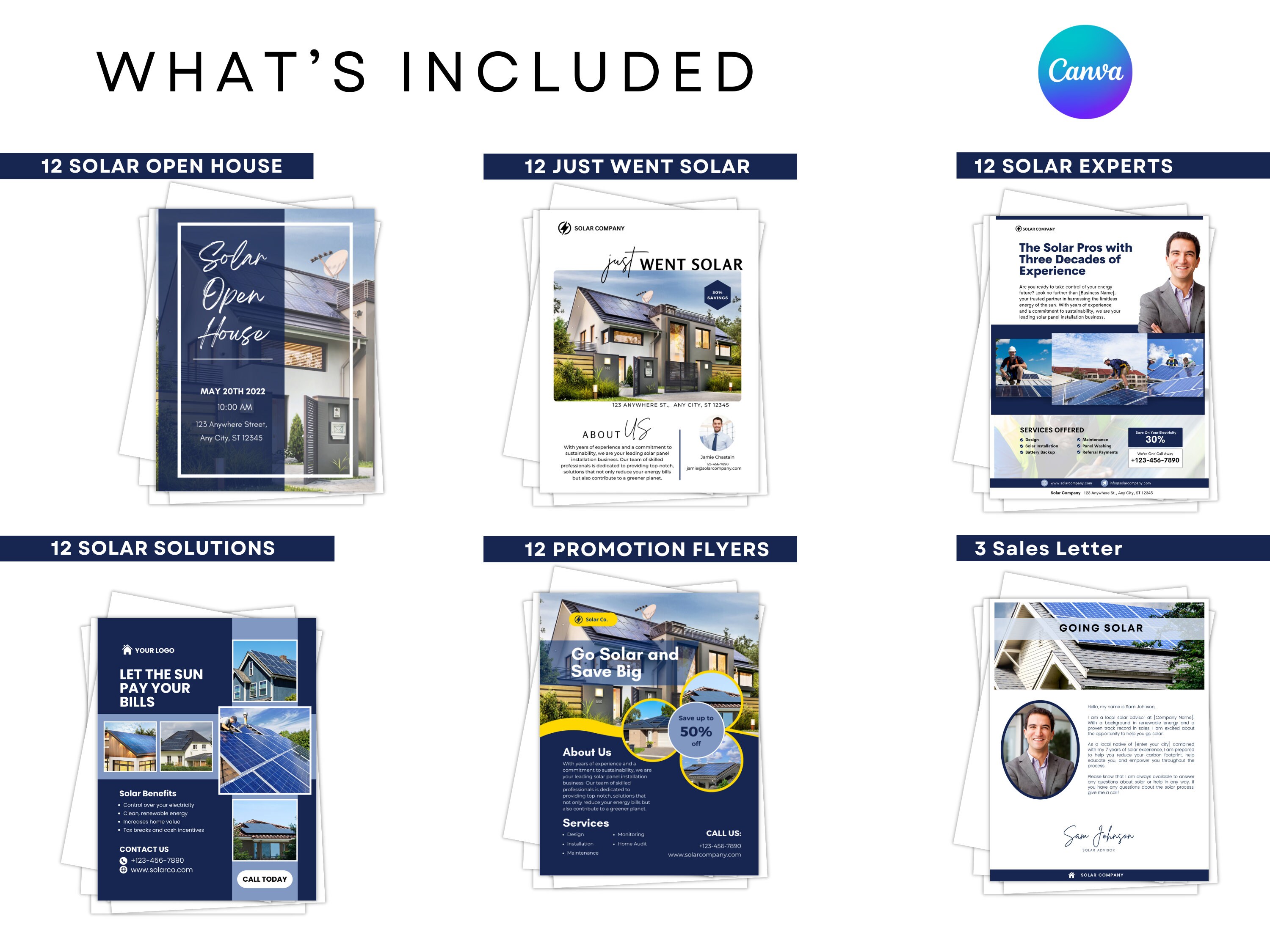 Solar Panel Installation Flyers Template, Solar Promotion Flyer ...