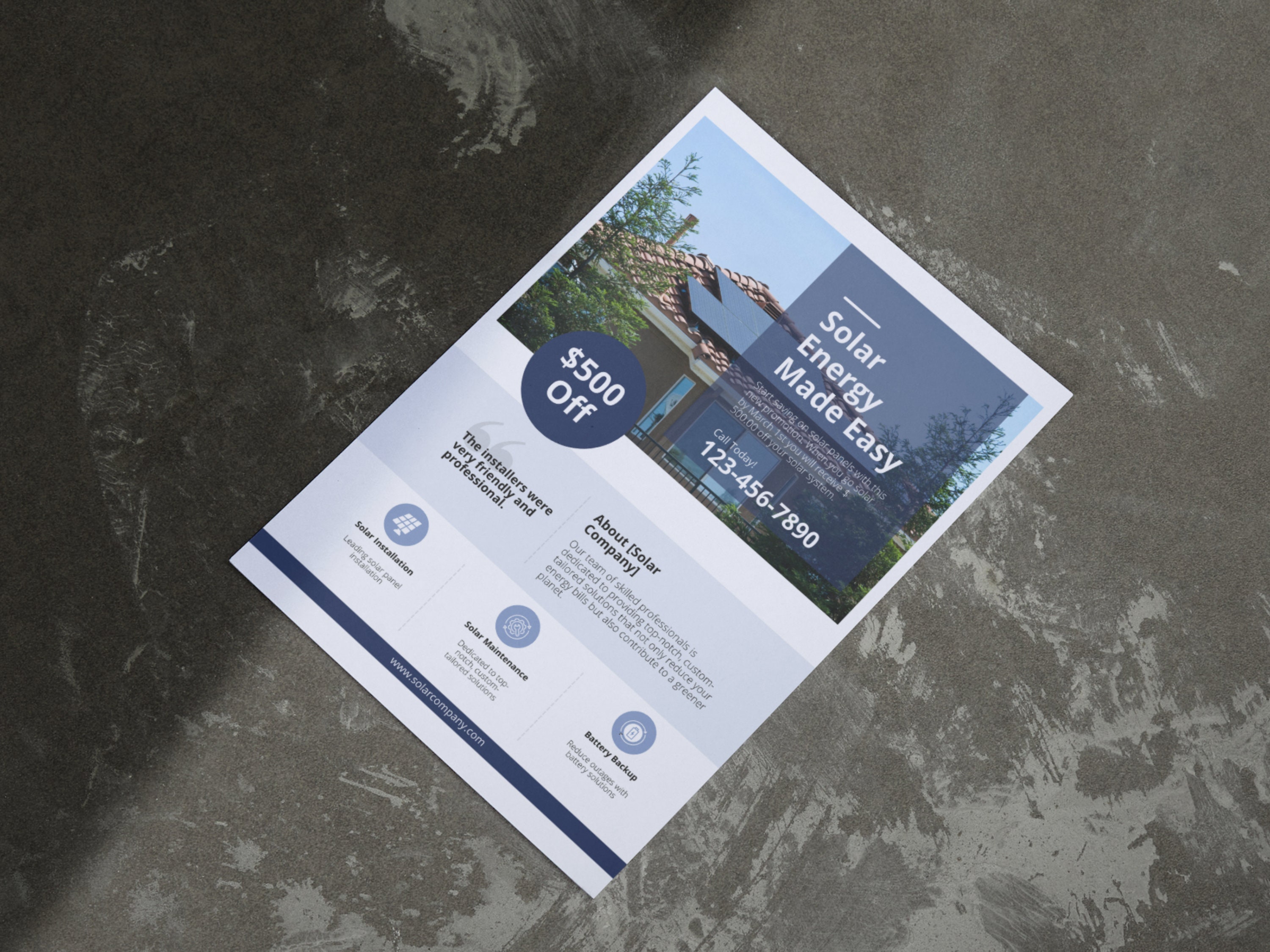 Solar Panel Installation Flyers Template, Solar Promotion Flyer ...