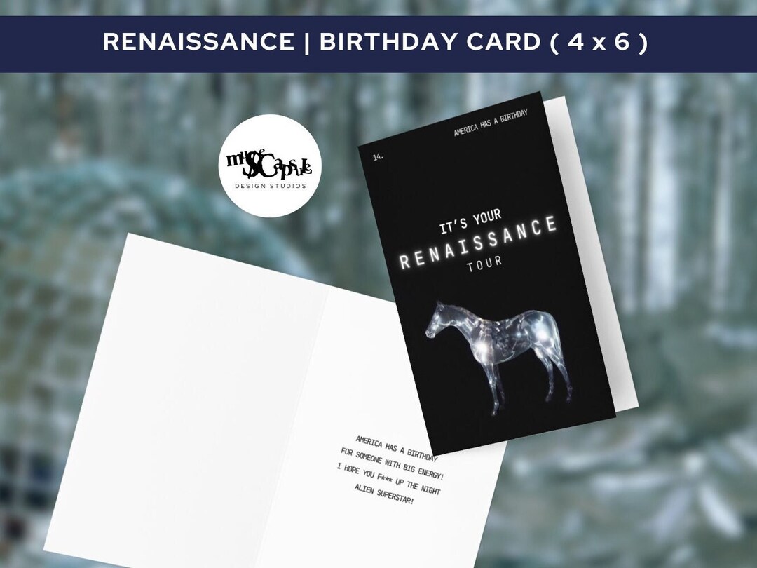 RENAISSANCE Birthday Card , Beyoncé , Birthday , Girls Trip , Disco ...