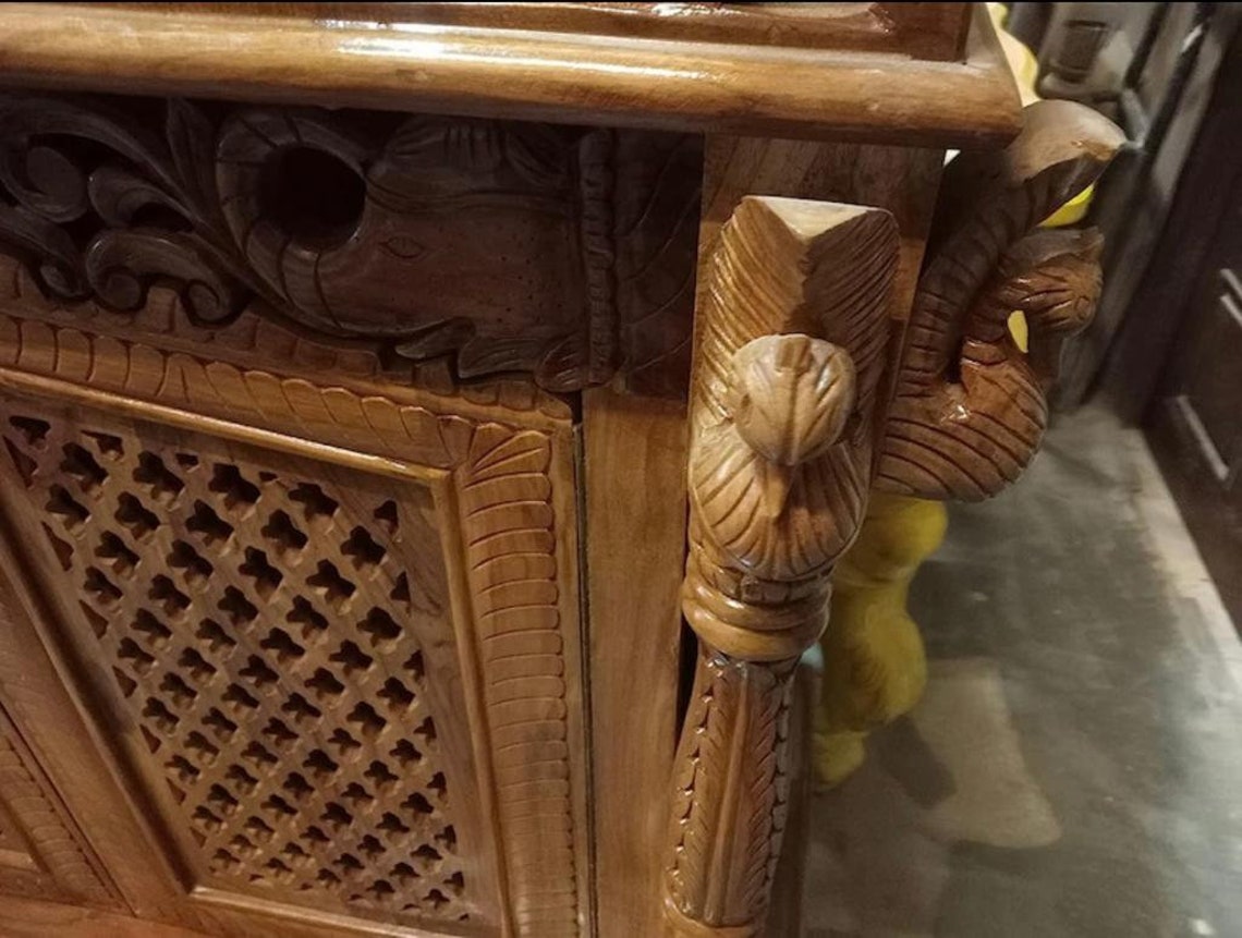 Wooden Indian Home Temple South Indian Temple Temple for Home Teak Wood ...