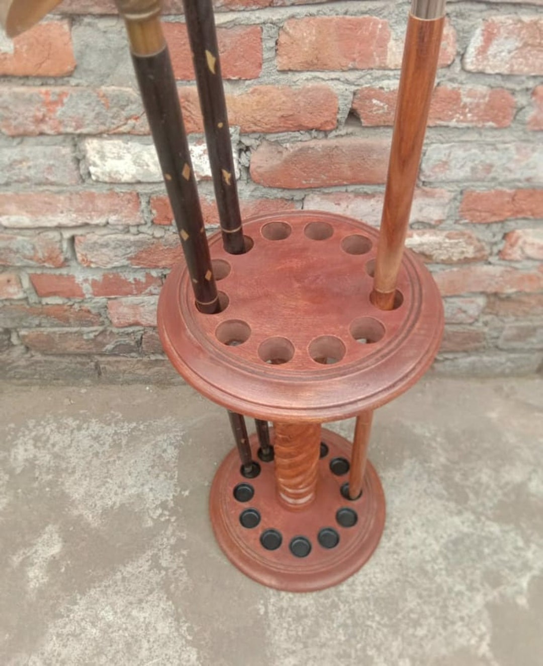 New Stand Stick Rack Wooden Handmade Rack Stand Walking Stick Stand ...