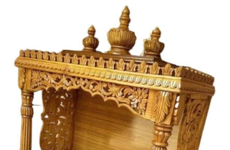 Designer Pooja Mandir Pooja Mandap for Home,temple,with LED Light ...