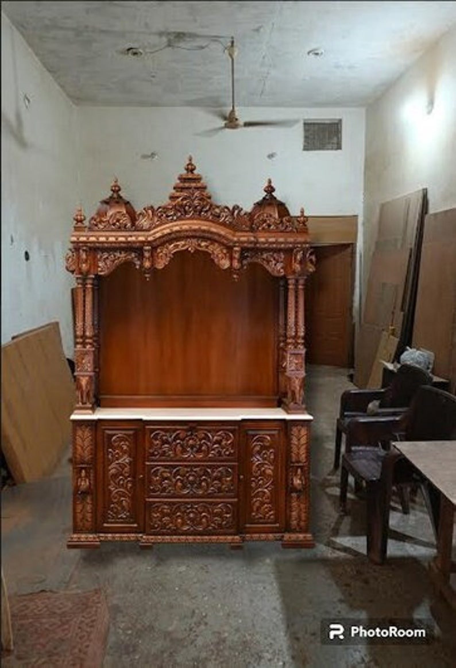Woodne Home Temple With Drawers Temple for Home Hindu Designer Wooden ...