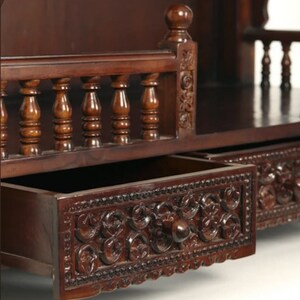 Traditional Wooden Temple Rose Wood Polished Pooja Mandir,pooja Manda ...