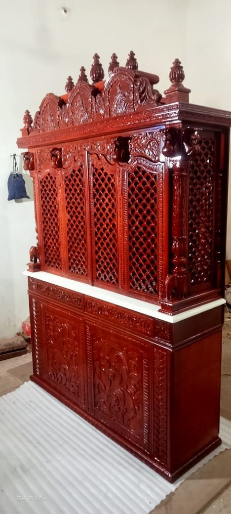Wooden Home Temple Decor Pooja Mandir South Indian Temple Temple for ...
