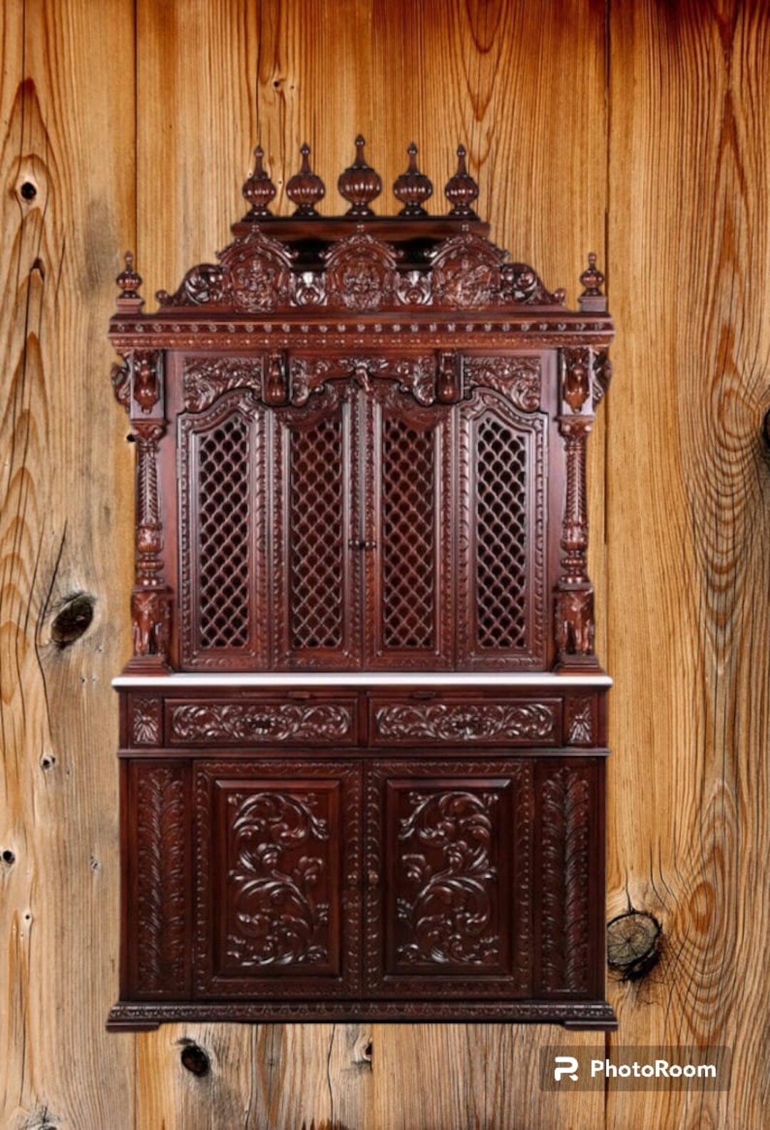 Wooden Big Temple With Drawers Temple for Home Hindu Temple Designer ...