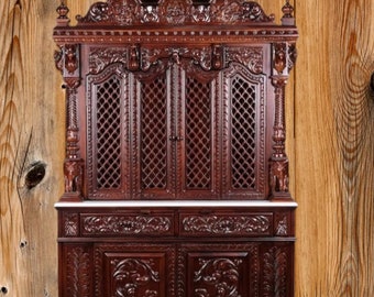 Temple With Drawers Temple for Home Hindu Temple Designer Wooden Pooja ...