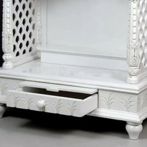 Beautiful Pooja Mandir Wooden Temple Rose Wood Polished Pooja Mandir ...