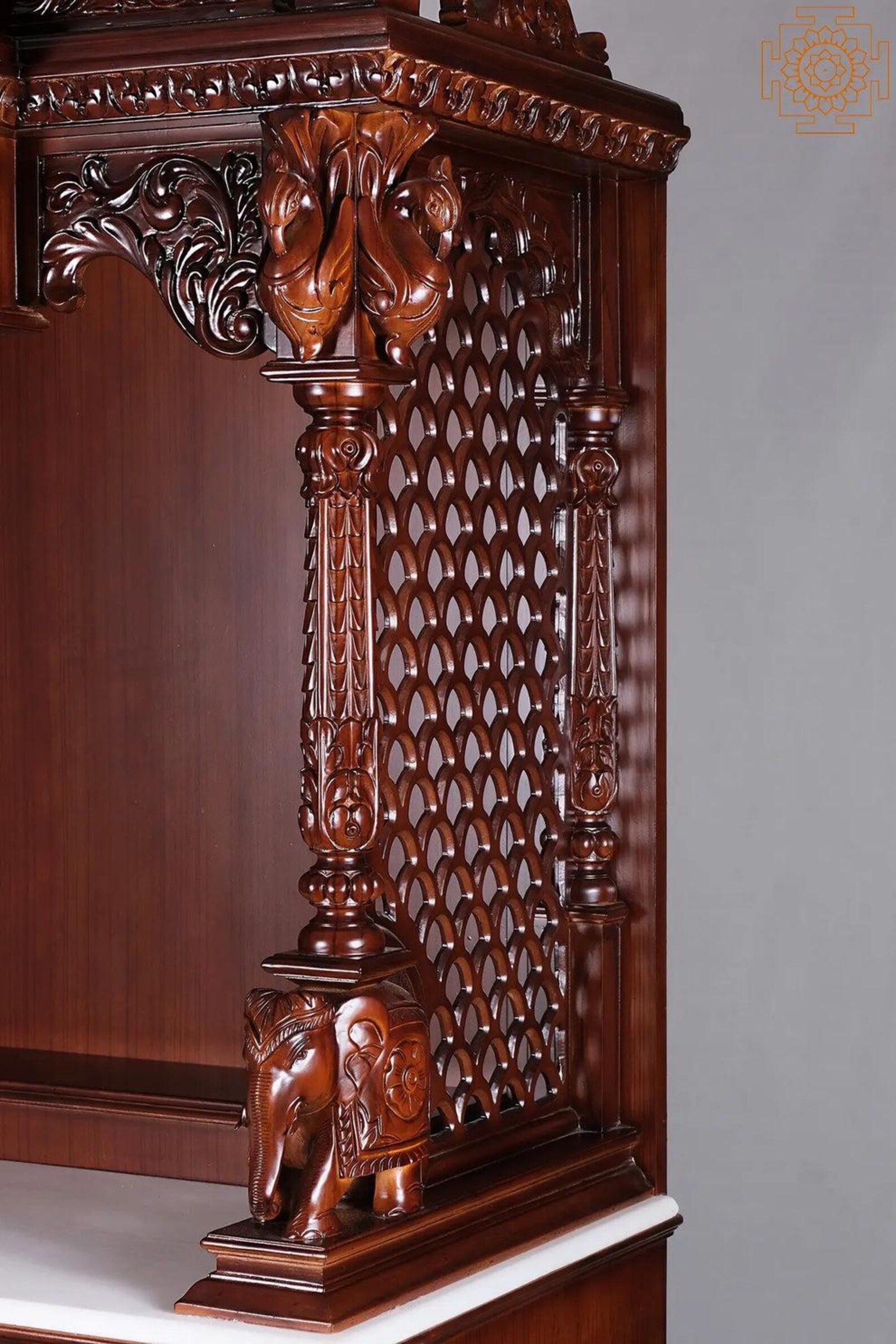 Wooden Hindu Temple With Drawers Temple for Home Indian Temple Designer ...