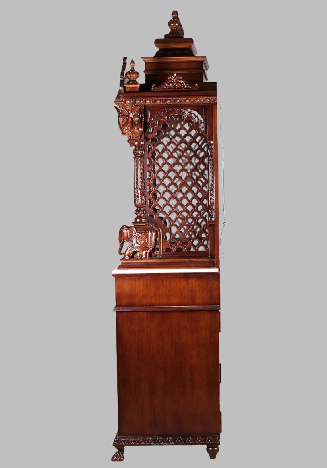 Wooden Hindu Temple With Drawers Temple for Home Indian Temple Designer ...