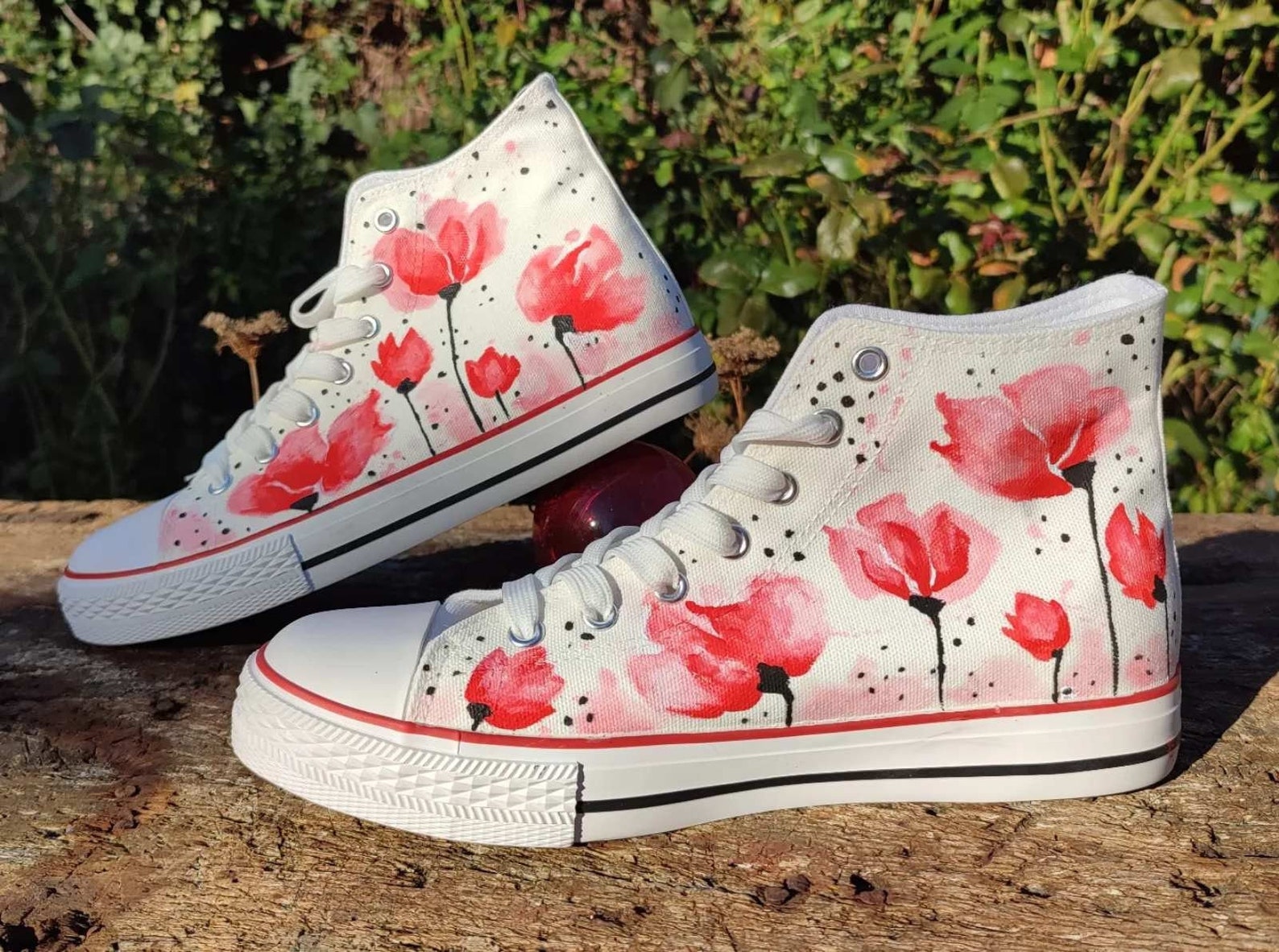Sneakers Handmade Poppy - Etsy