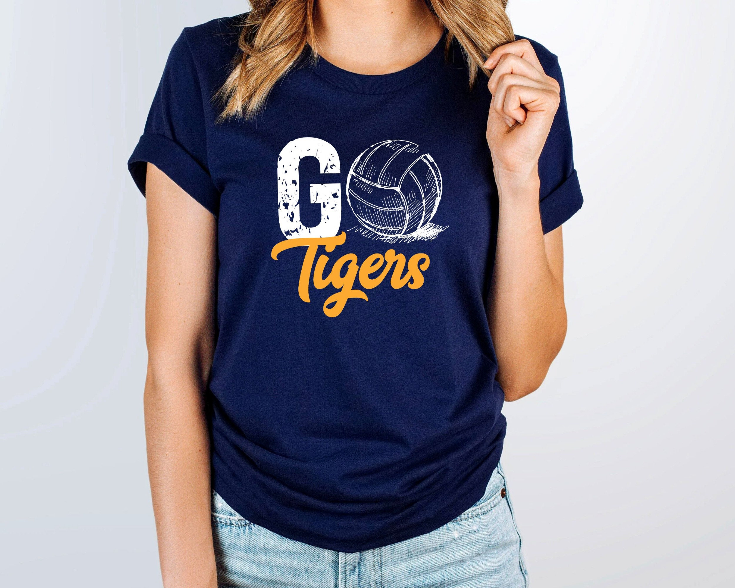 Custom Volleyball Tee, Custom Go Team Shirt, Go Custom Shirt ...
