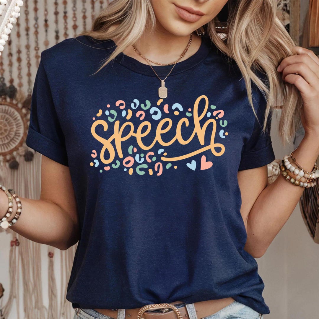 Speech Therapy Shirt, Cute SLP T-shirt With Heart Design, Speech ...