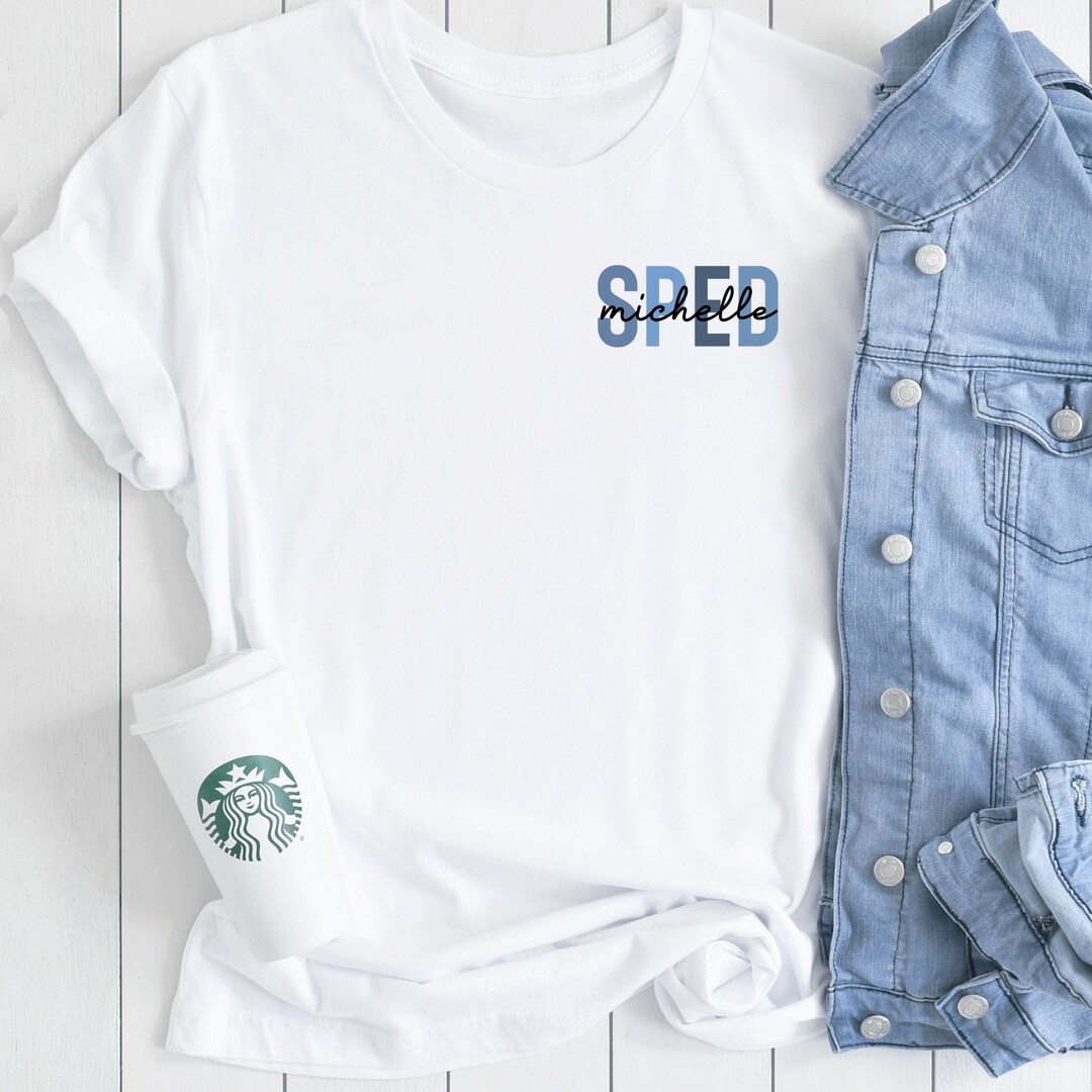 Personalized SPED T-shirt With Name - Unisex Customized Name Special ...