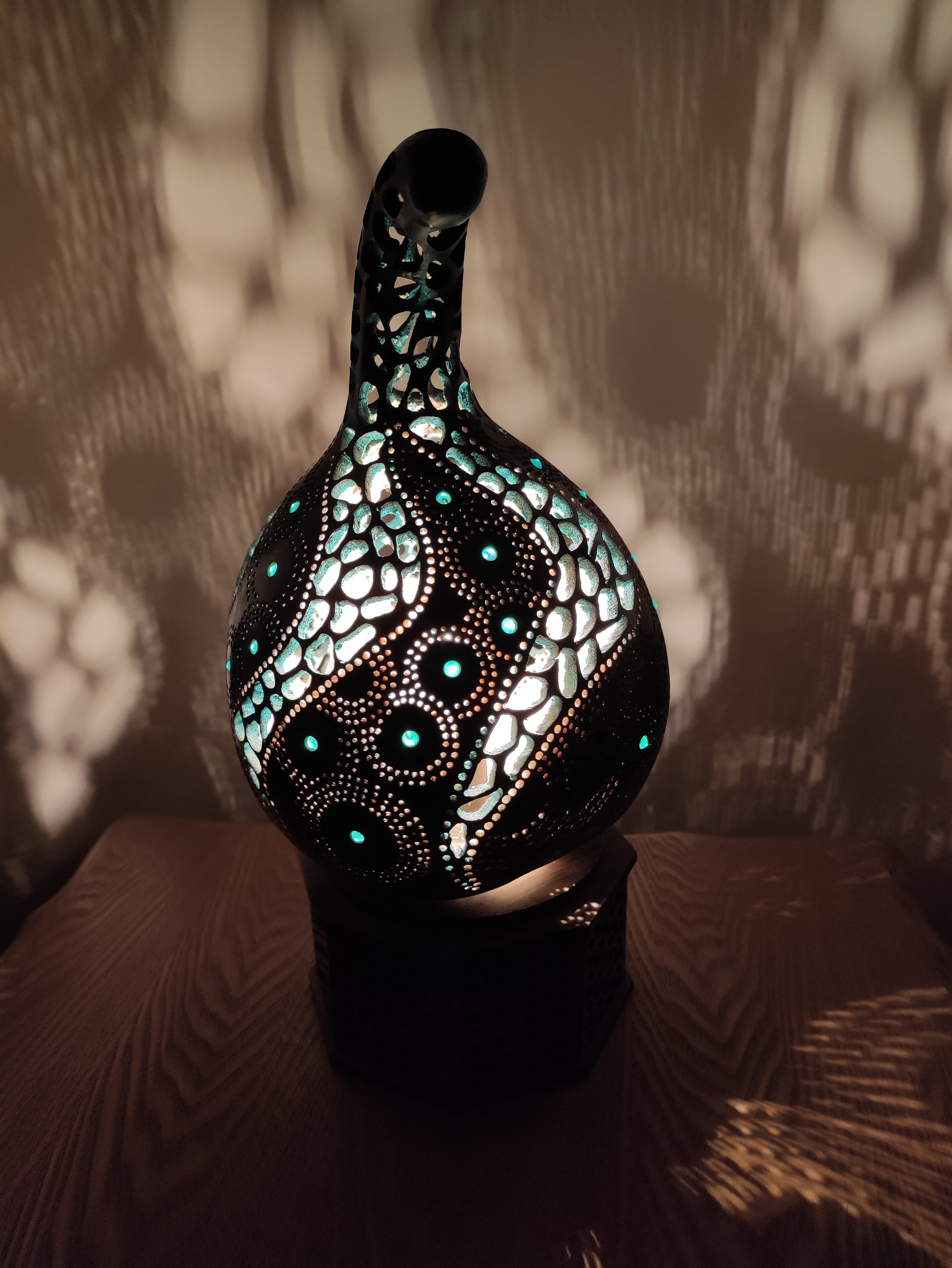 DRAGON Gourd Table Lamp,gourd Lamp, Decorative Lamp, Handmade Lamp ...
