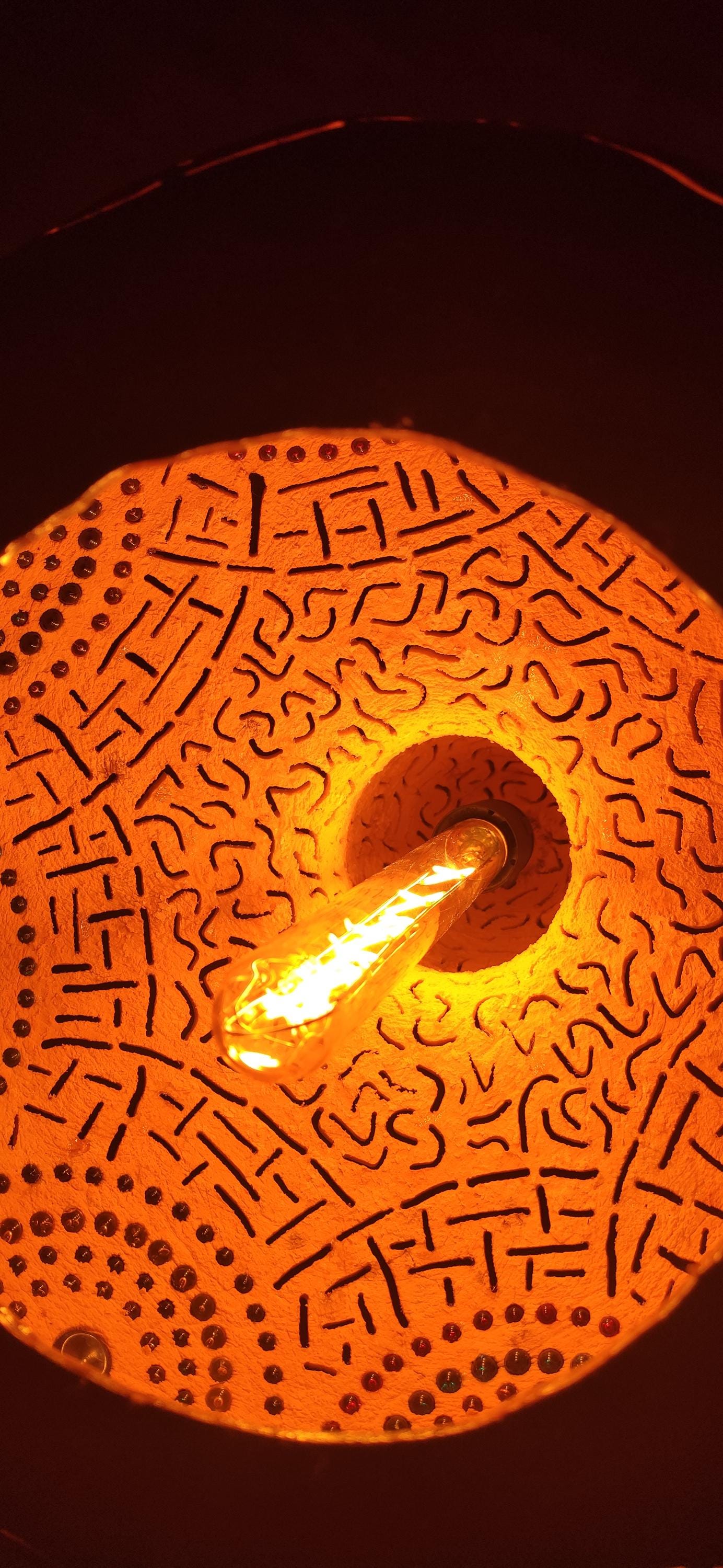 LIKYA Pendant Gourd Lamp,gourd Lamp, Decorative Lamp, Handmade Lamp ...