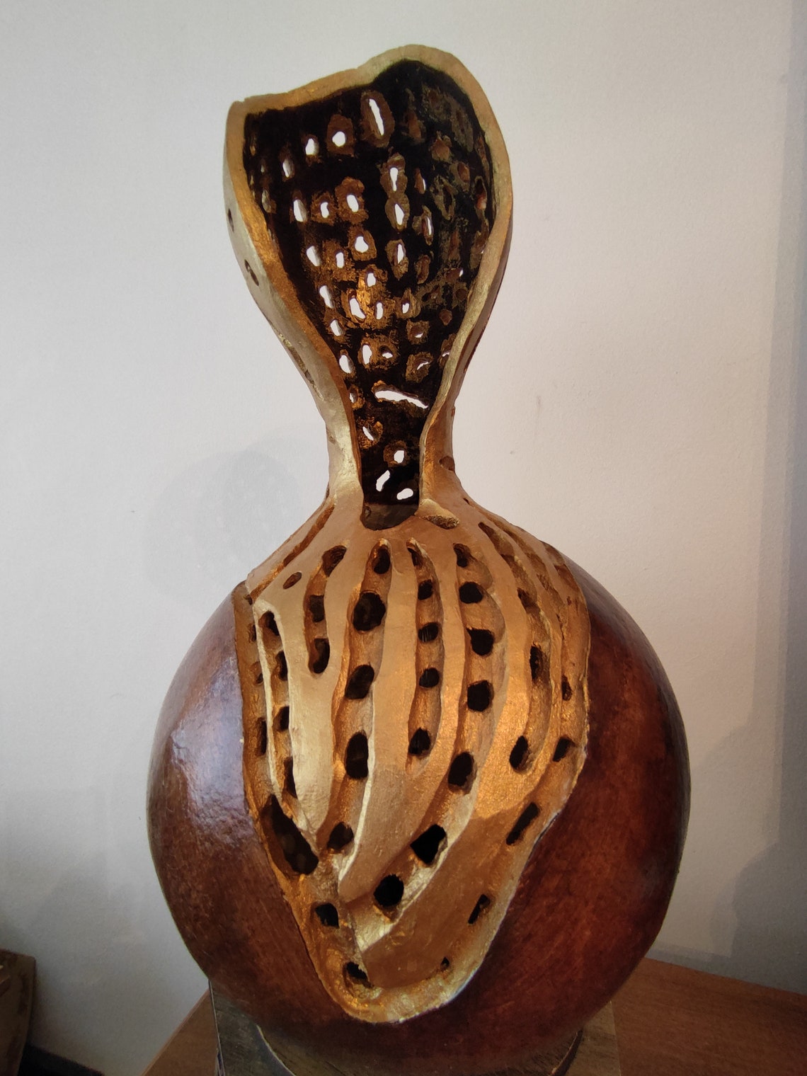 CAPPA Gourd Table Lamp,gourd Lamp, Decorative Lamp, Handmade Lamp, Gift ...