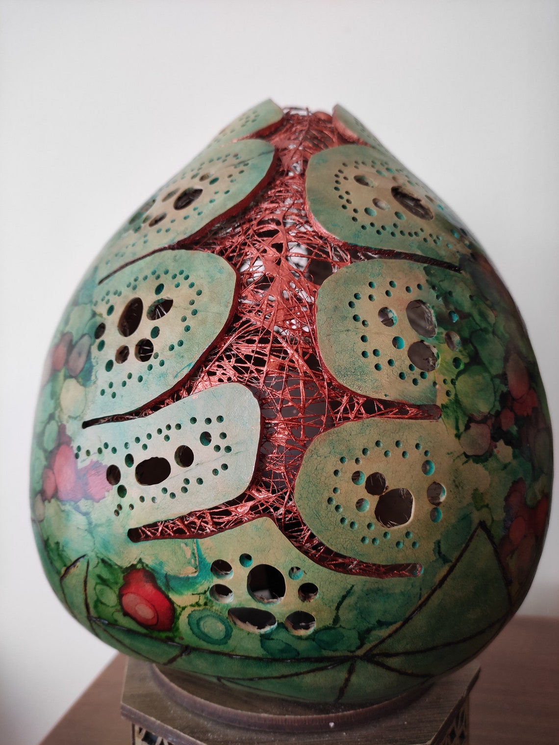 ARCADIA Gourd Table Lamp,gourd Lamp, Decorative Lamp, Handmade Lamp ...