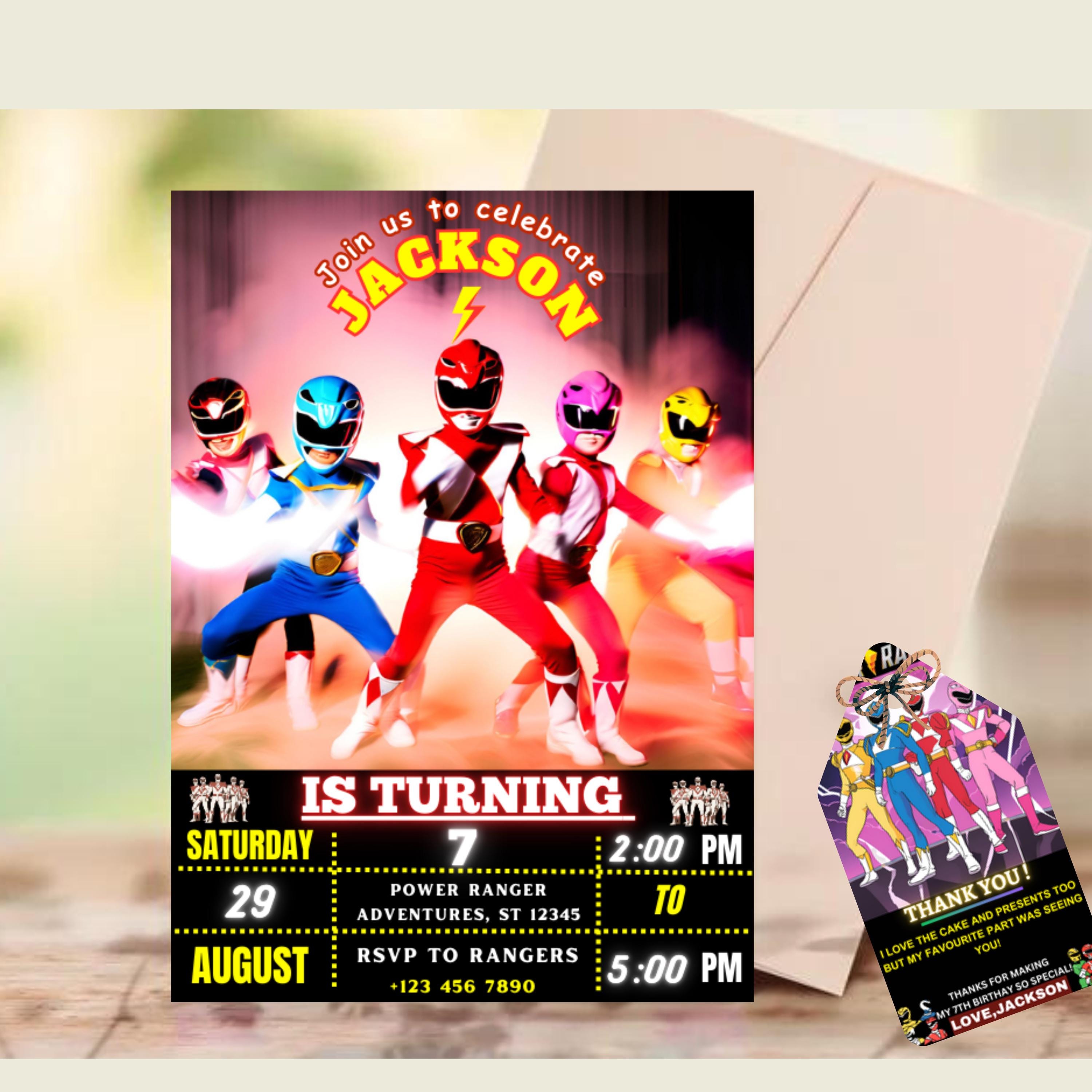 Super Power Birthday Digital Invitation Cute Animal Editable Invite ...