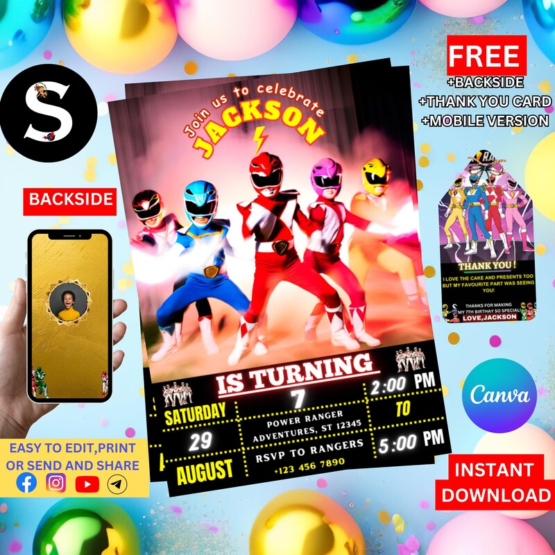 Power Rangers - Etsy