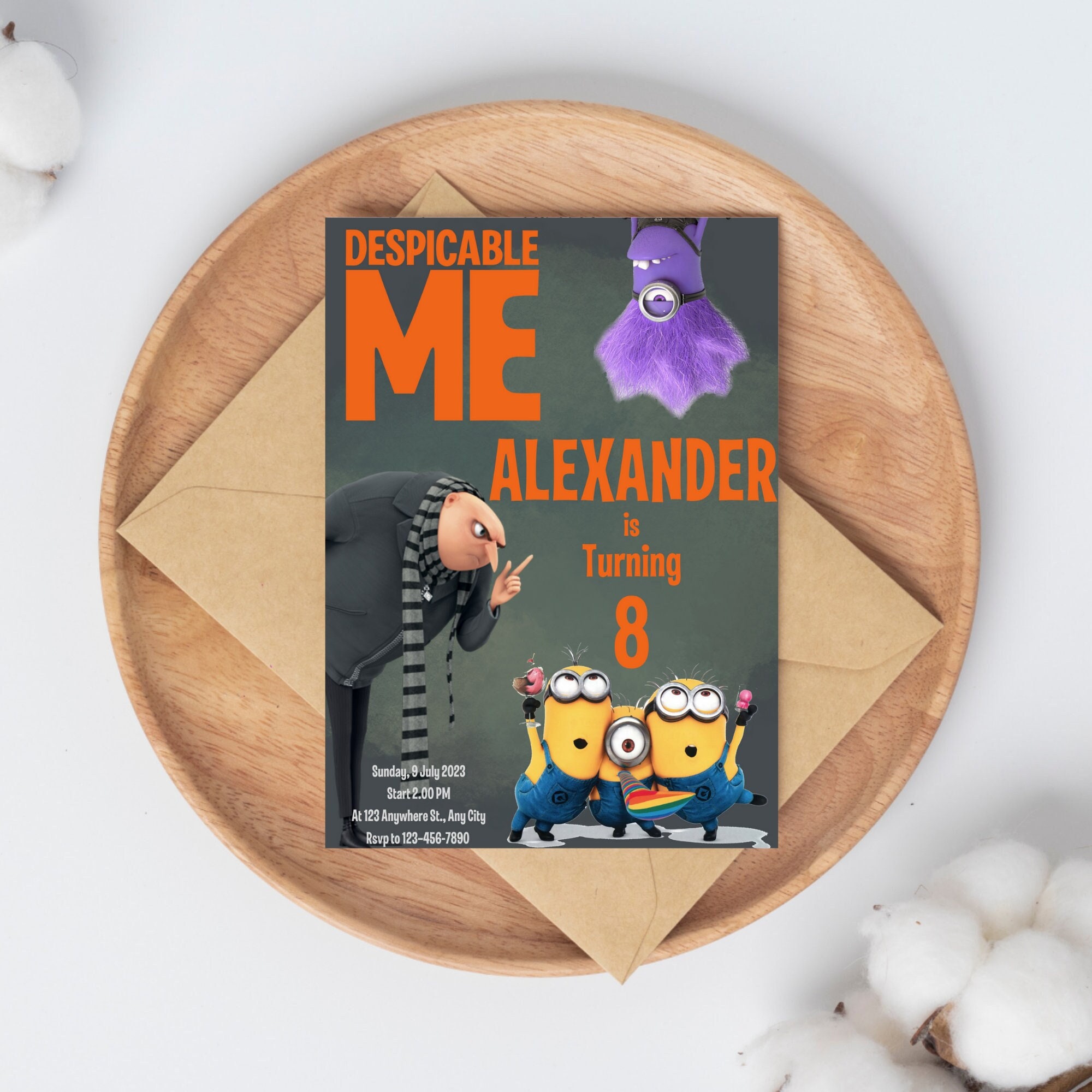 Despicable Me Invitations