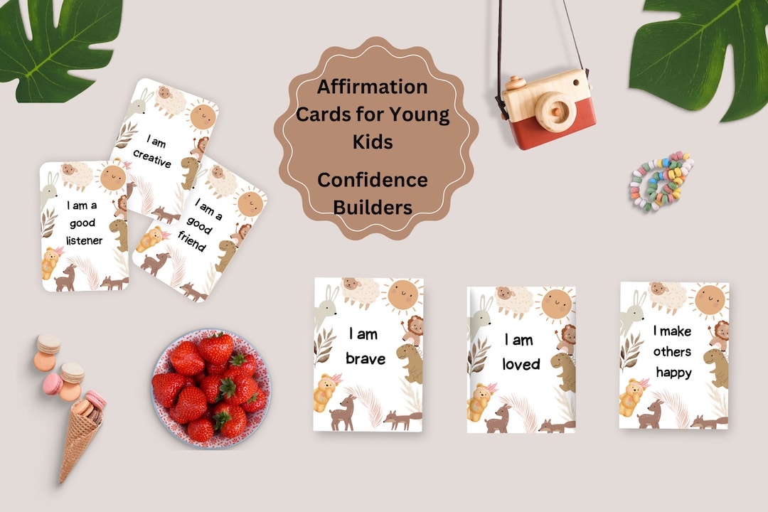 Affirmation Cards for Kids Printable, Montessori Flashcards, Teacher ...