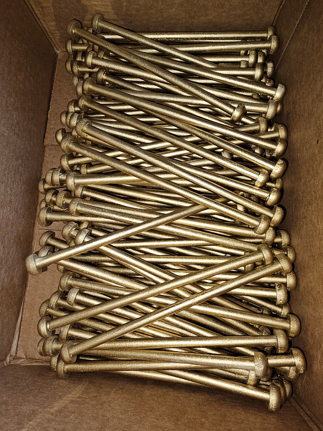 Gold Rods for Invitation Scrolls - Etsy