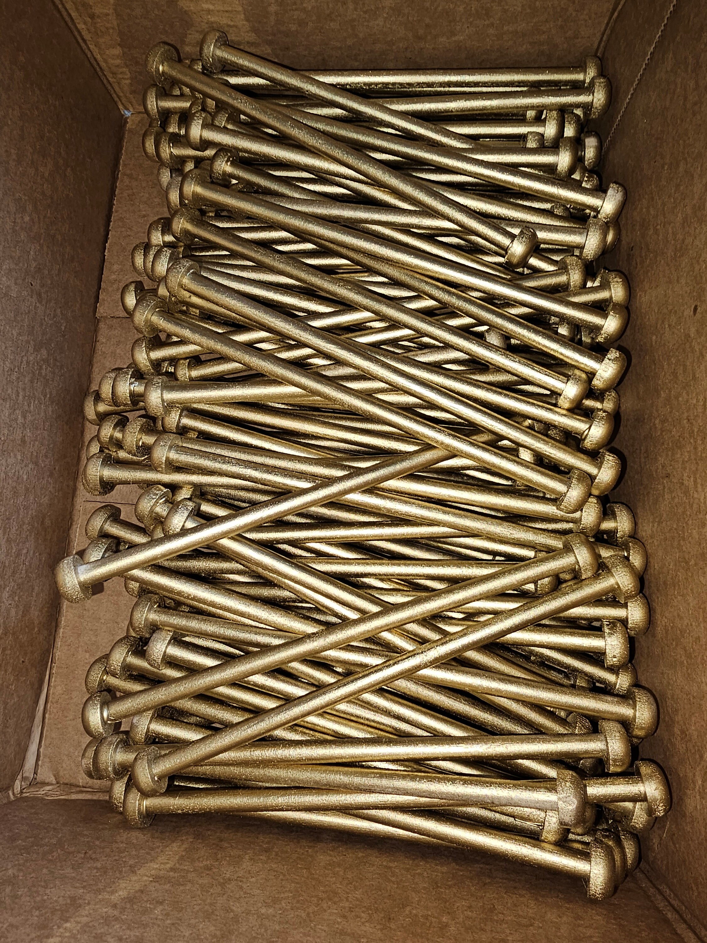 Gold Rods for Invitation Scrolls - Etsy