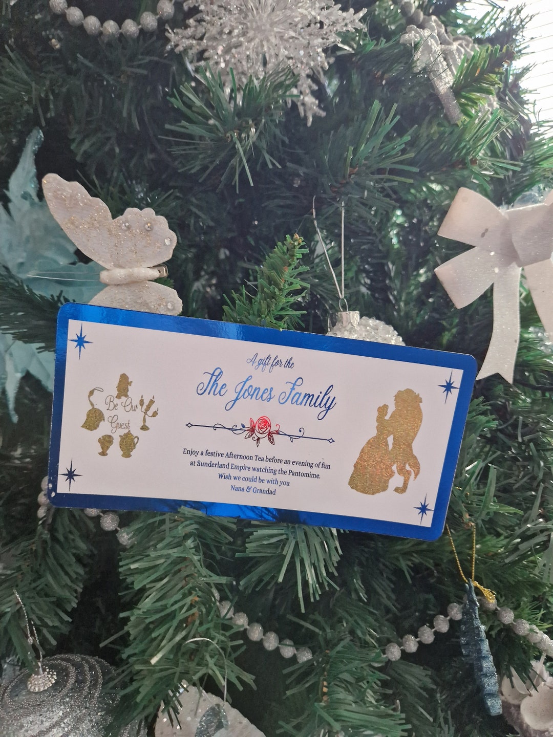 Foil Panto Ticket Personalised - Etsy