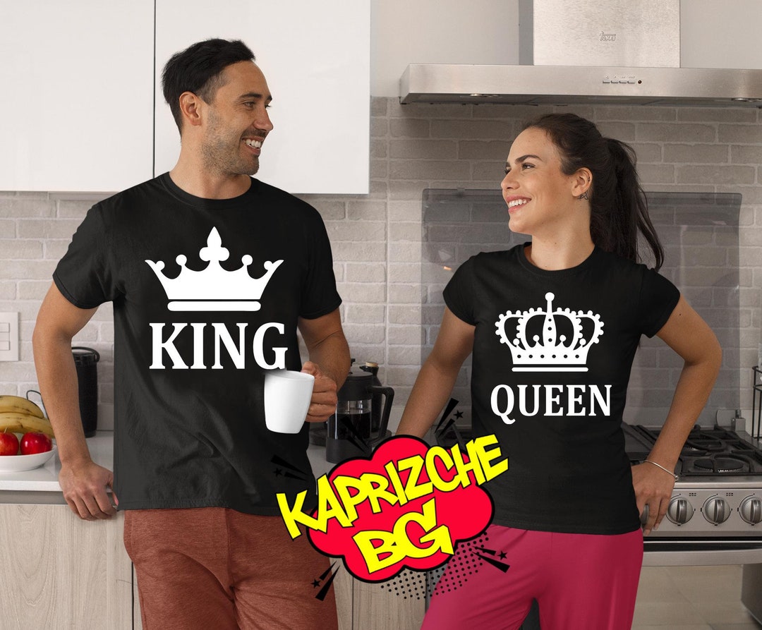 King Queen Shirts, Matching Shirts, Queen and King T-shirts, Couples ...