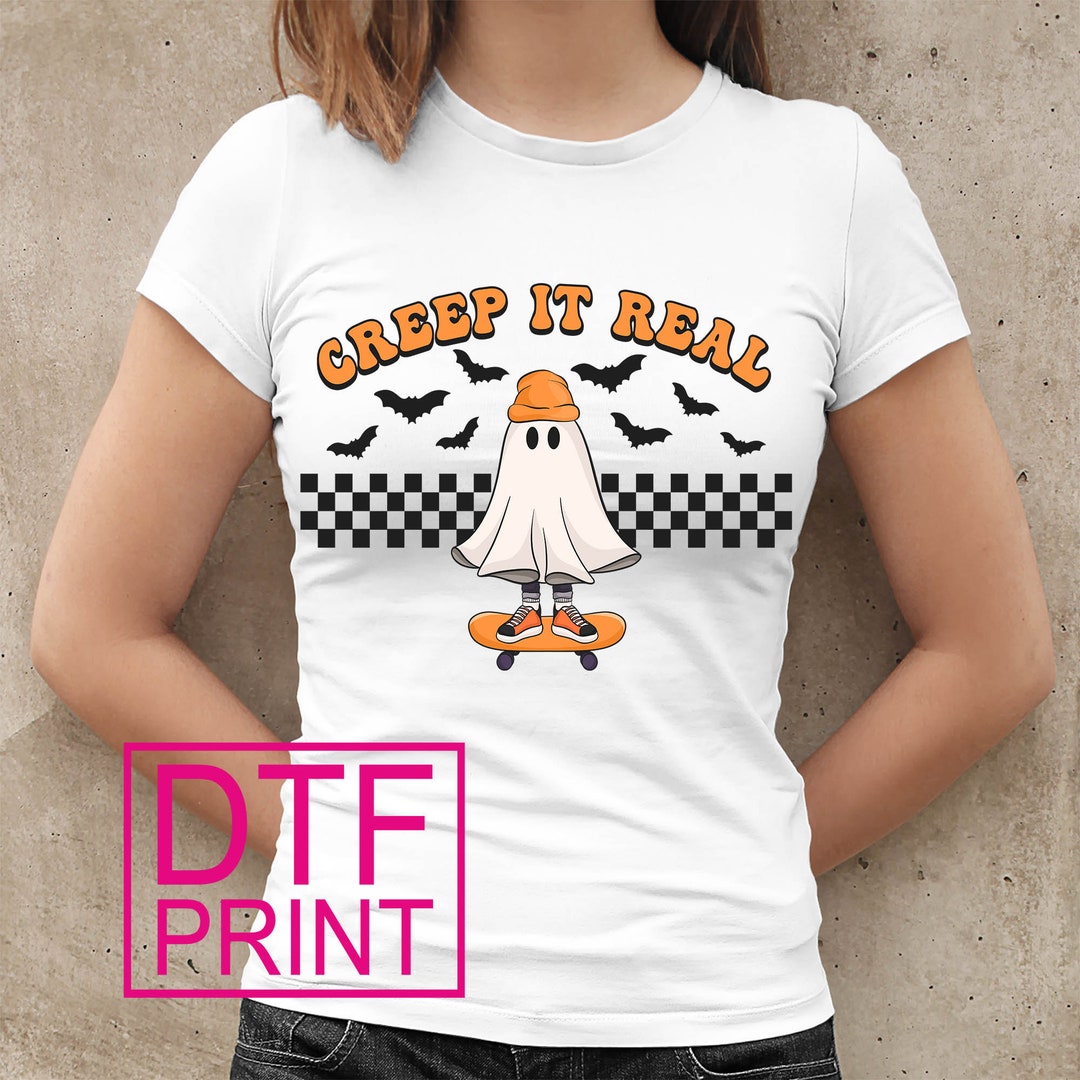 Transferência Creep It Real Halloween DTF, pronta para impressão - Etsy ...