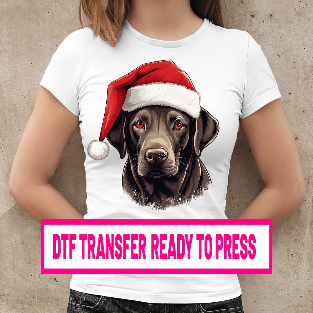 Christmas Labrador Retriever , Christmas DTF Print, Ready to Press Dtf ...