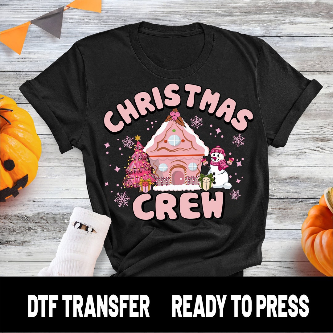 Christmas Crew DTF Print Ready to Press Dtf Transfers Merry Christmas ...