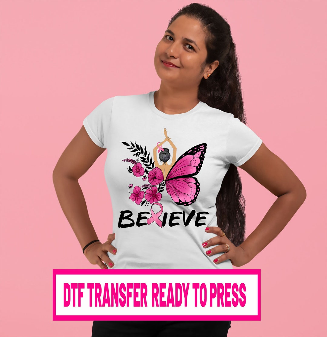 Breast Cancer DTF Print Ready Press Dtf Transfers Merry Christmas ...
