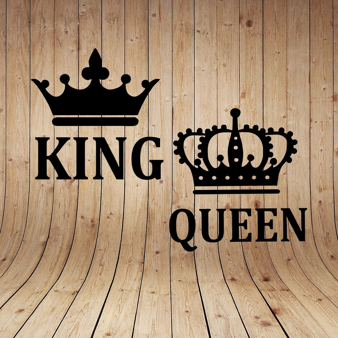 King and Queen Crown SVG, Couple Shirt Design (digital Download) - Etsy