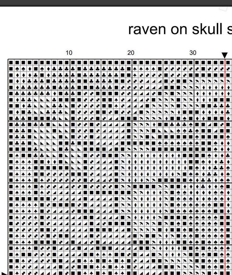 Stained Glass Raven Cross Stitch Pattern Xstitch Spooky Gift for ...