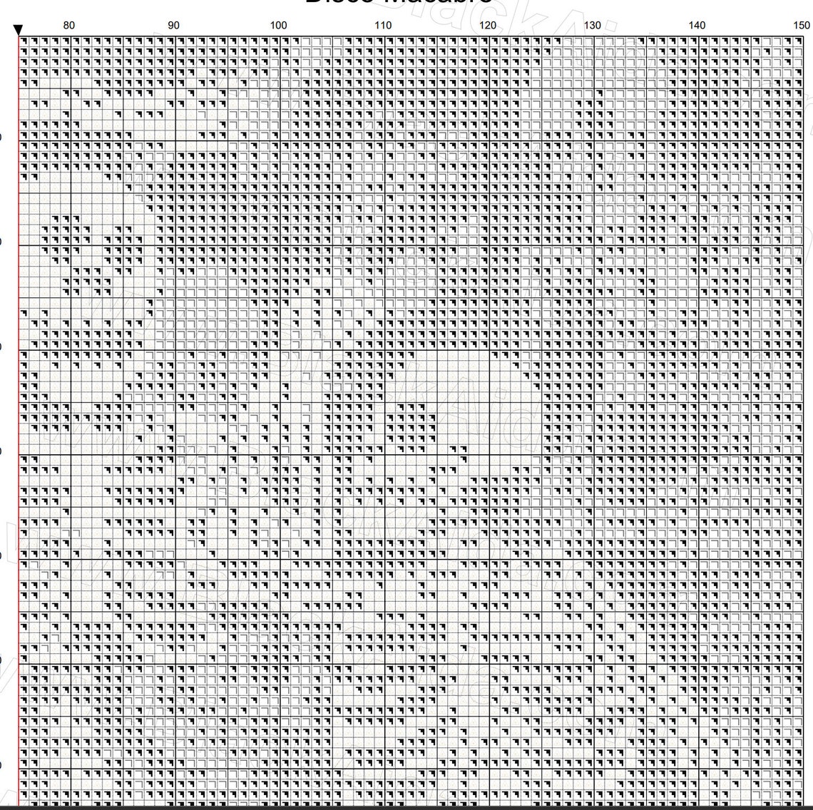 Dancing Skeletons Cross Stitch Pattern Witchy Disco Macabre Xstitch ...