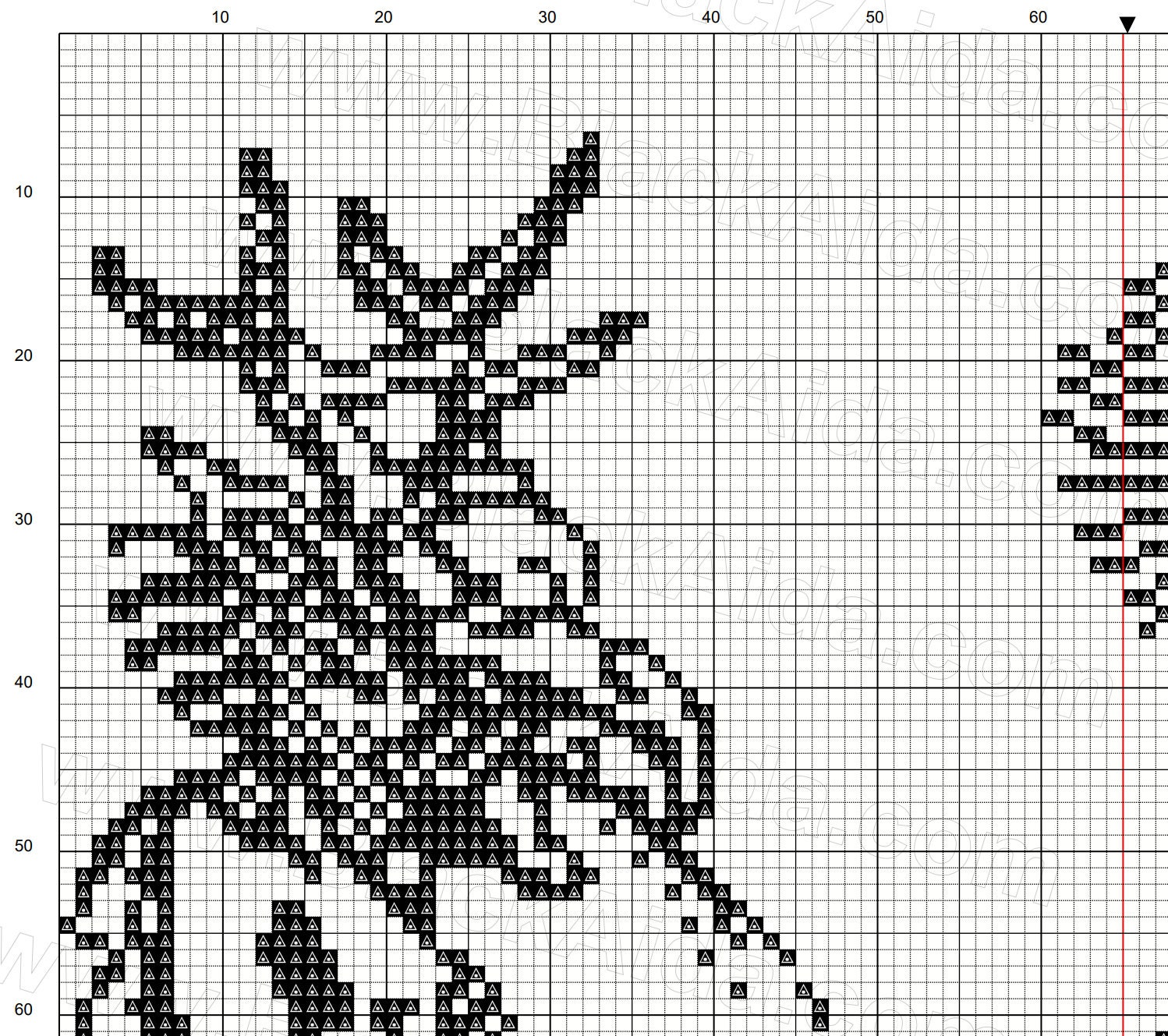 Devil and Saint Cross Stitch Pattern Witchy Xstitch Spooky Gift for ...