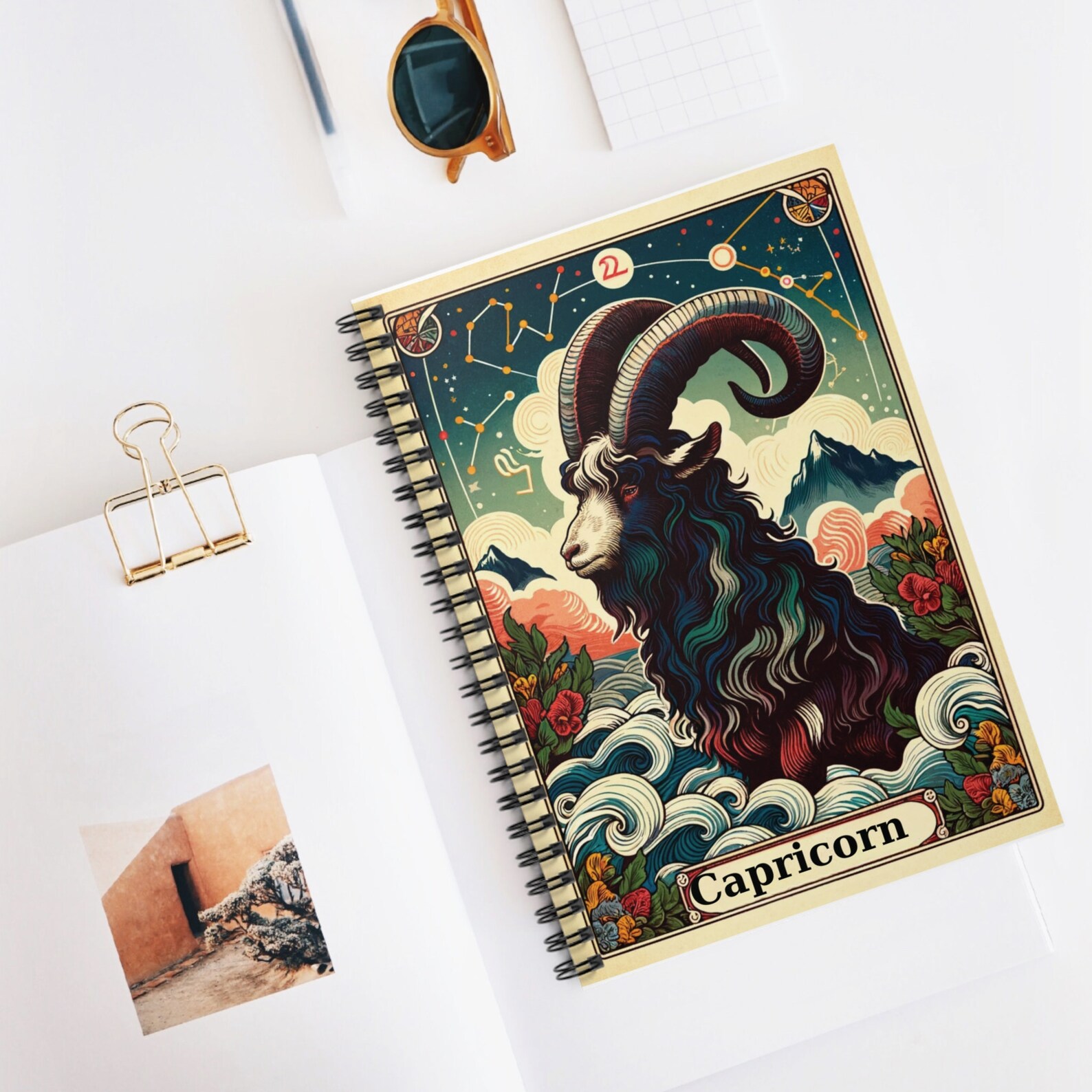 Capricorn Notebook, Zodiac Journal, January Birthday Gift, Earth Sign ...