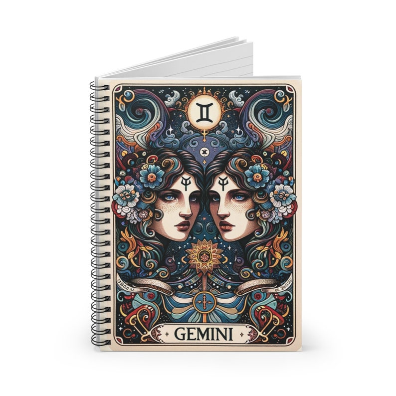 Gemini Notebook, Zodiac Journal, May Birthday Gift, June Astrology ...