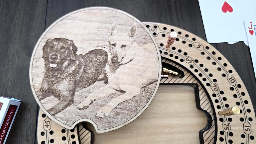 Custom Wooden Cribbage Board - Portable Travel Game With Handcrafted ...