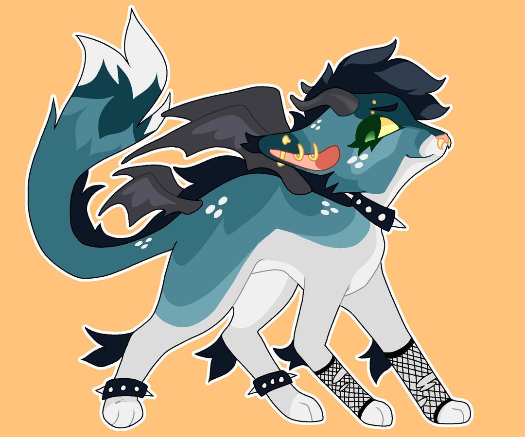 FERAL ADOPTABLE FURSONA - Etsy