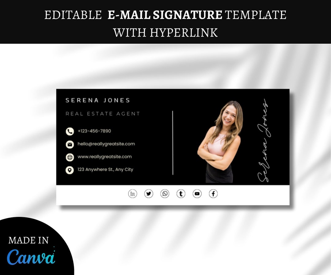 Gmail Email Signature Template Modern Email Signature Clickable ...