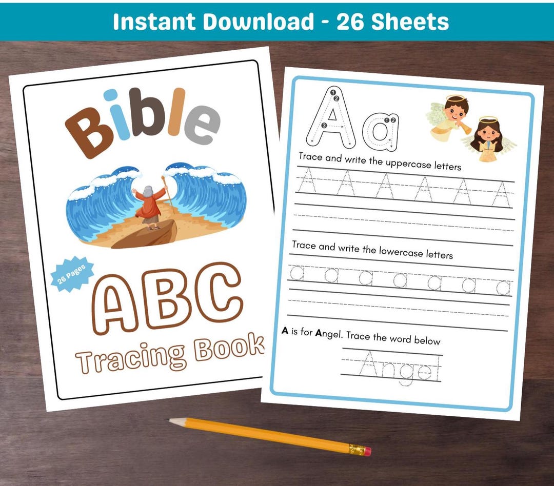 ABC Bible Tracing, Alphabet Learning, ABC Tracing, Alphabet Writing ...