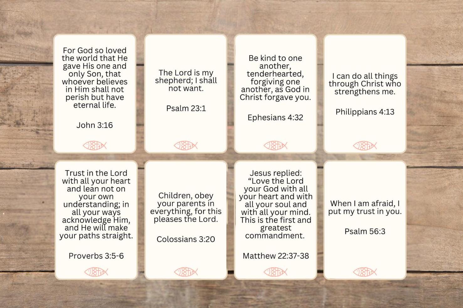 Bible Flash Cards, Bible Study, Bible Verse Cards, Bible Memory Verse ...