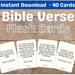 Bible Flash Cards, Bible Study, Bible Verse Cards, Bible Memory Verse ...